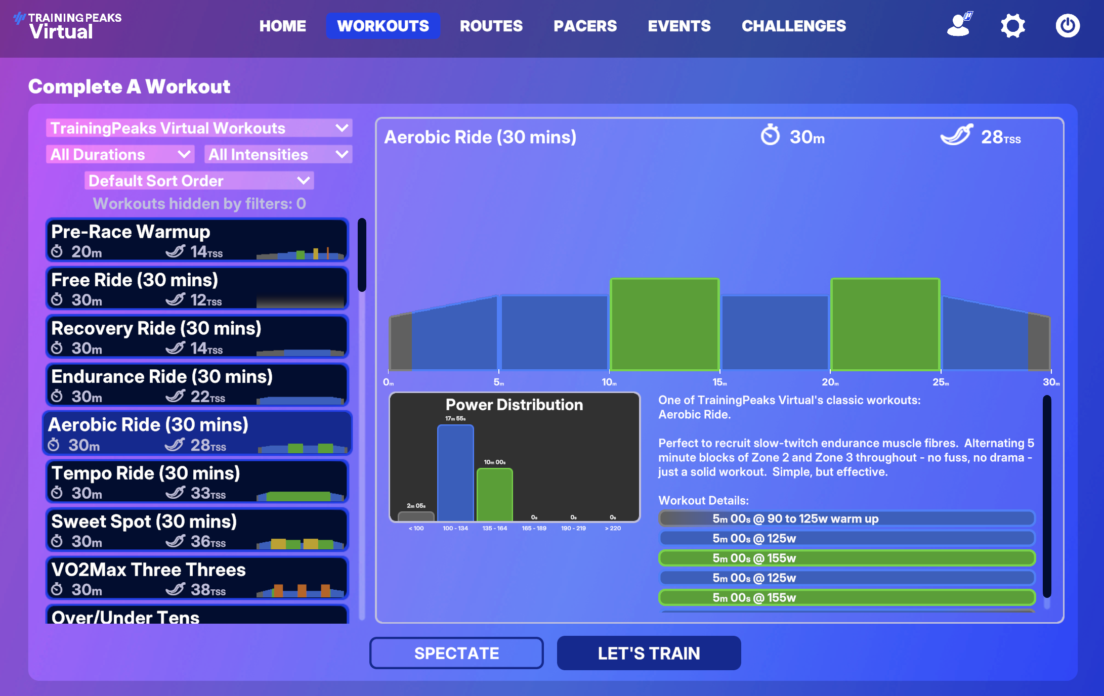 TrainingPeaks Virtual WORKOUTS – TrainingPeaks Help Center